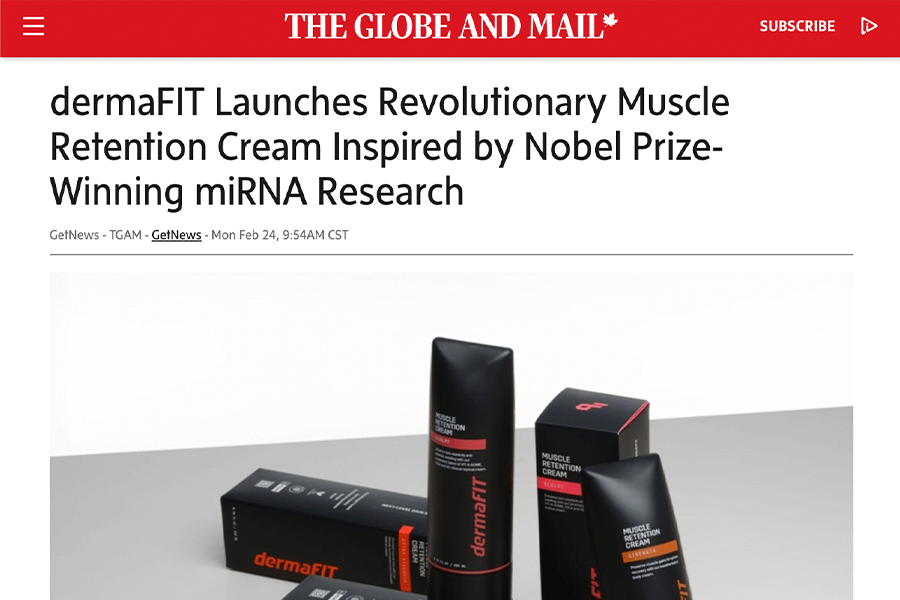 dermaFIT Launches Revolutionary Muscle Retention Cream Inspired by Nob